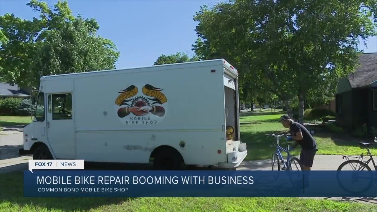 Man starts mobile bike repair