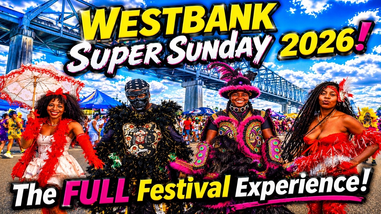 Westbank Super Sunday 2026! The MARDI GRAS INDIANS Strut and Family West Fest! The Suits are INSANE🔥