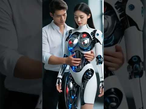 Don’t Touch Her! Robot Girl Reveals Her Core #humanoid #irc #shorts #robots #ai