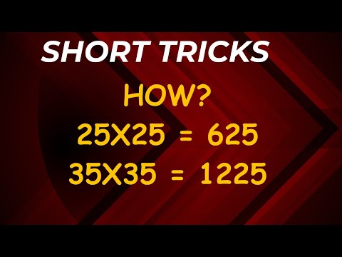 How 25X25 is 625 | Short-tricks on multiplication | Square of a 2 digit number | ONLINEMATHS