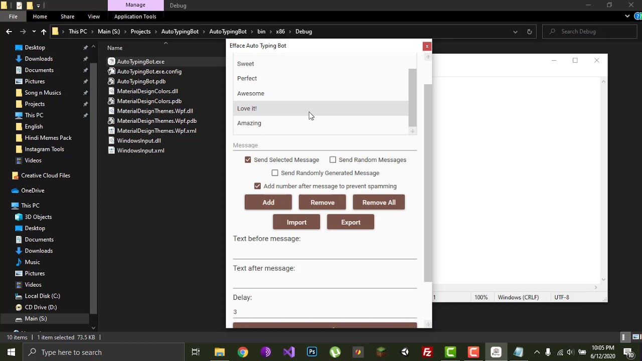 How to use Efface Auto Typing Bot | Mass/Bulk Message Sending, Auto Messaging