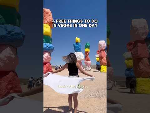4 FREE things to do when in Vegas in ONE day #lasvegas #hooverdam #sevenmagicmountains #lakemead