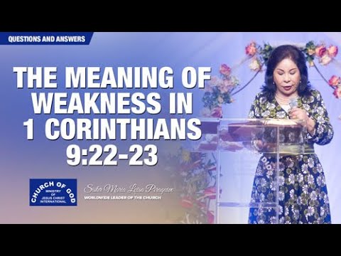 (English) The Meaning of Weakness in 1 Corinthians 9:22-23 - Sr. Maria Luisa Piraquive