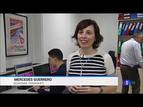 Entrevista que Televisión española, RTVE, realizó sobre los cursos de mecanografía en Paraninfo.