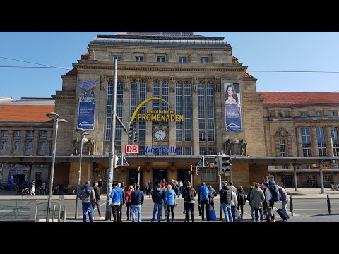 Leipzig Germany-Historic and Magnificent Train Station-Leipzig Hauptbahnhof