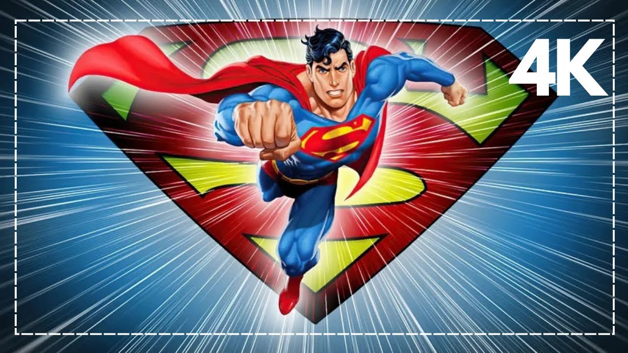 Live Animated SUPERMAN Logo -  SUPERMAN Wallpaper - SUPERMAN Logo screensaver - 4K Full Wallpaper