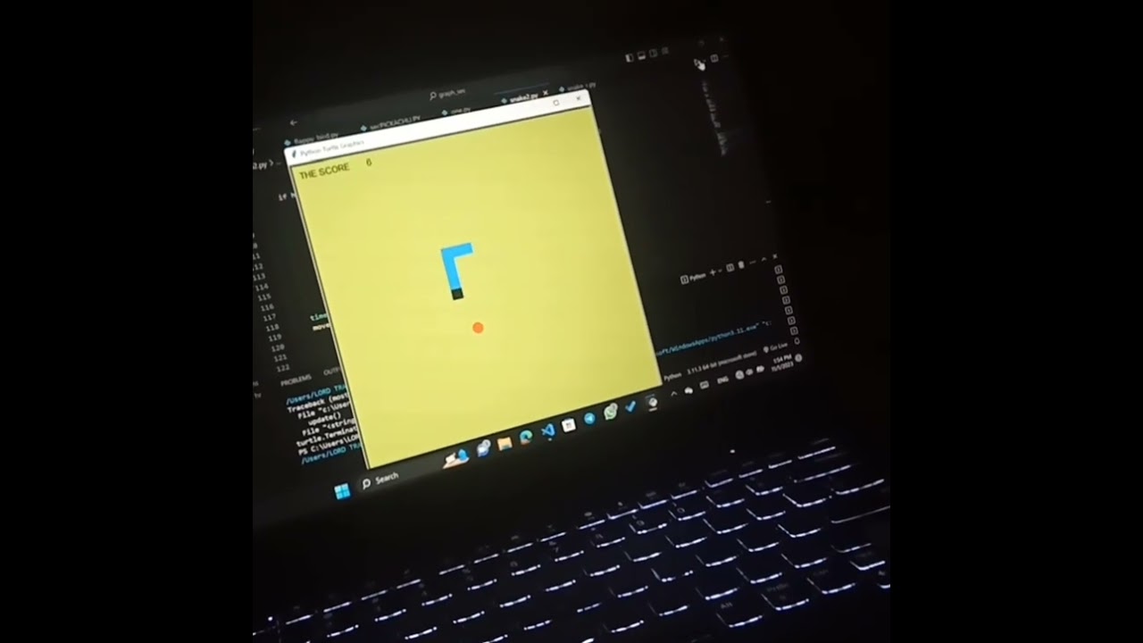 snake game #animation #game #python #game #games #learn #learning #coding #python3 #programming