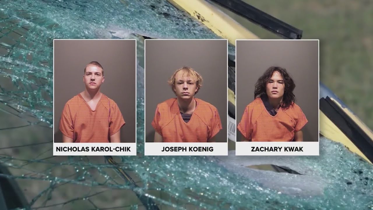 3 high schoolers arrested in deadly rock-throwing crime spree due in court
