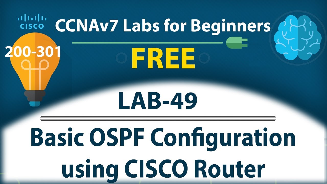 Basic OSPF Configuration in Cisco Packet Tracer | Step-by-Step Single Area OSPF Setup | Lab 49