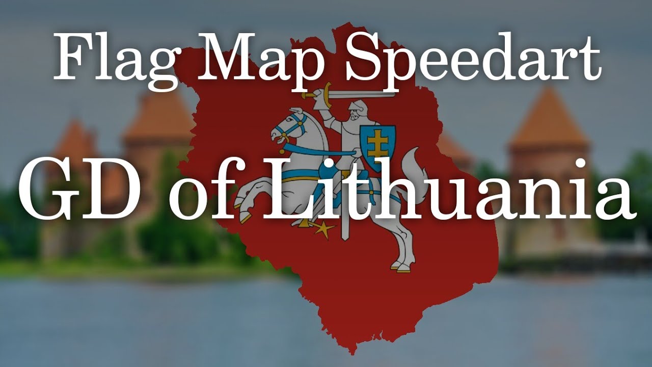 Flag Map Speedart - Grand Duchy of Lithuania