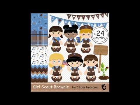 Girl scout clipart vector iamges