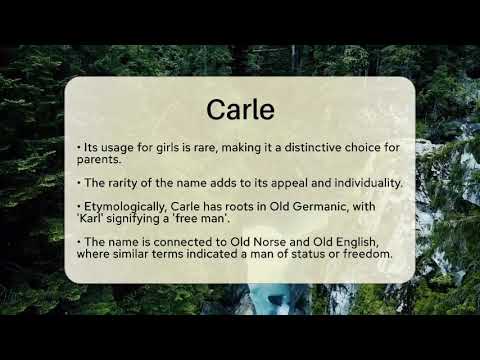 Carle - Baby Boy Name Meaning, Origin & Popularity - RandomNames.com