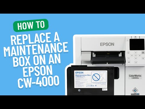 How to Replace a Maintenance Box on an Epson ColorWorks C4000 | Smith Corona Labels