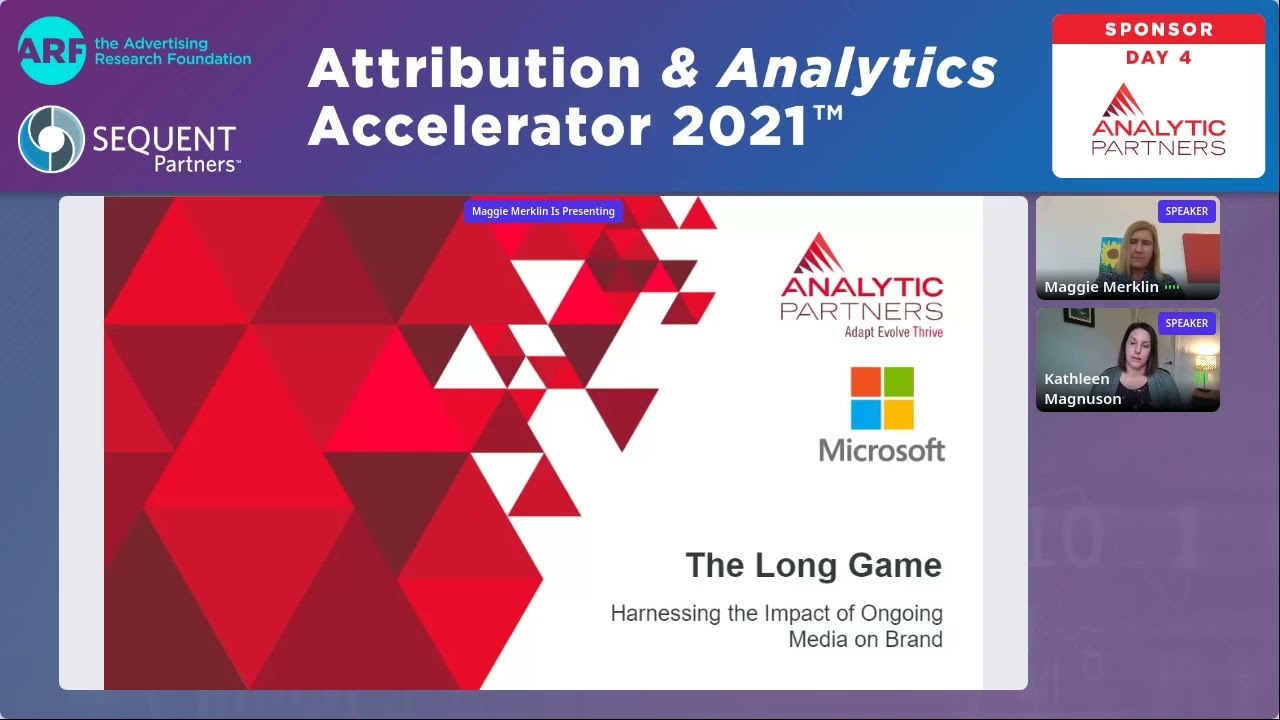 Microsoft at ARF's Attribution and Analytics Accelerator