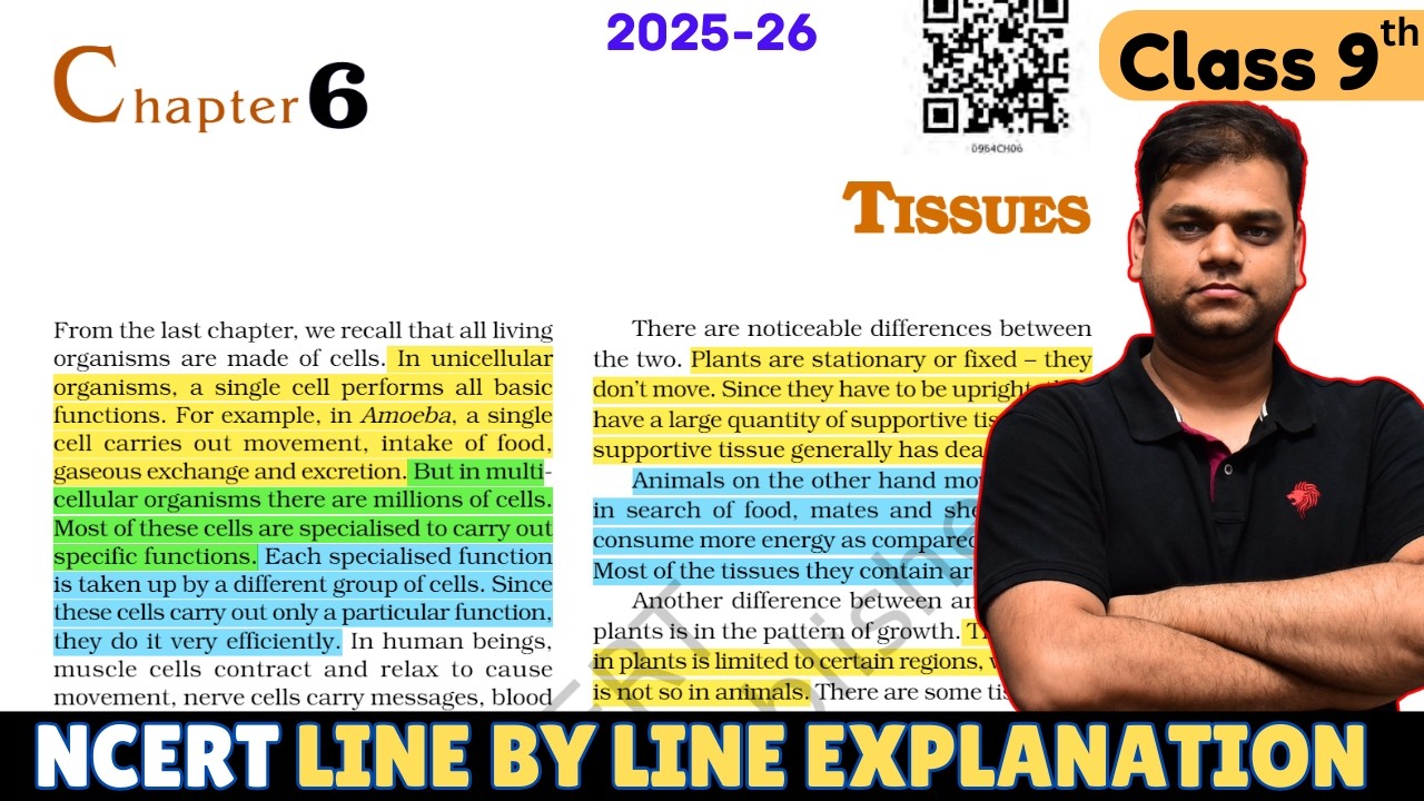 Tissues - 9 Science Chapter 6 | 2025-26 Session
