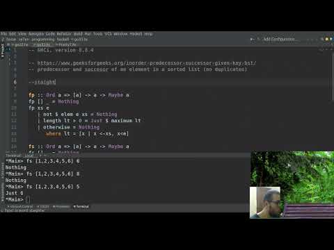 Find predecessor and successor for a given element in a sorted list with Haskell