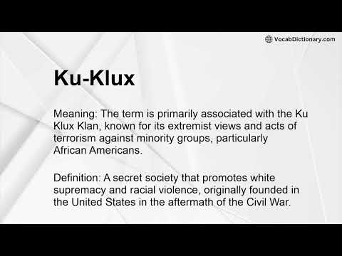 Ku-Klux Meaning