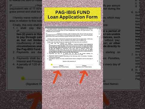 HDMF Salary Loan Application Form | Signature of Applicant, Witness & Employer Authorized Signatory