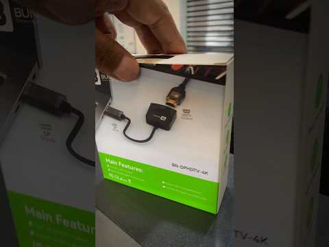 DISPLAY PORT DPORT TO HDMI CONVERTOR BEST #dport #hdmi #computer #projector #shortstec #dpco #duco