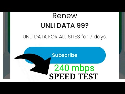 240 mbps UNLI DATA 99 FOR SMART SPEED TEST !5G SA BILIS NG INTERNET