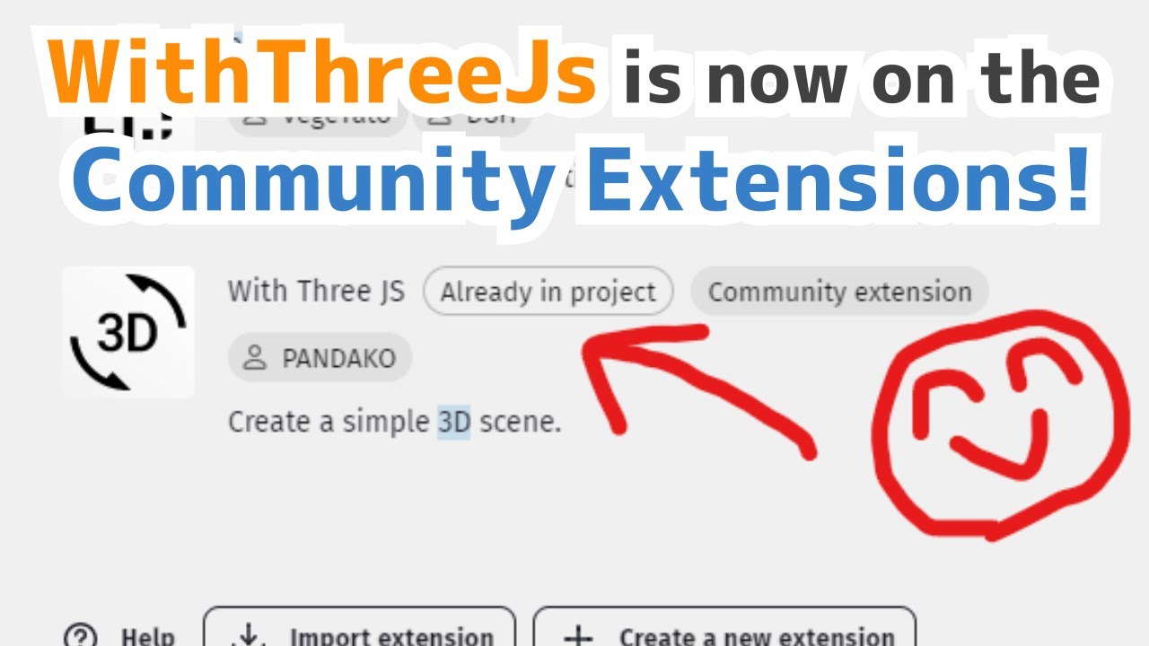 WithThreeJs is now on the GDevelop Community Extensions!