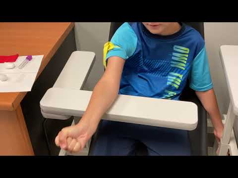 Simple blood draw on Child