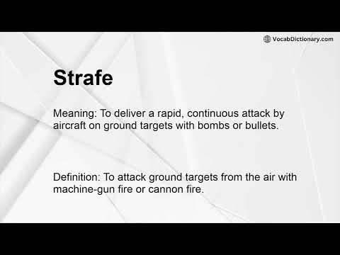 Strafe Meaning