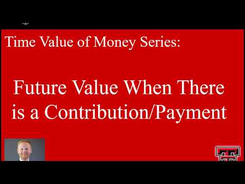 Time Value of Money - Calculating Future Value with a Payment