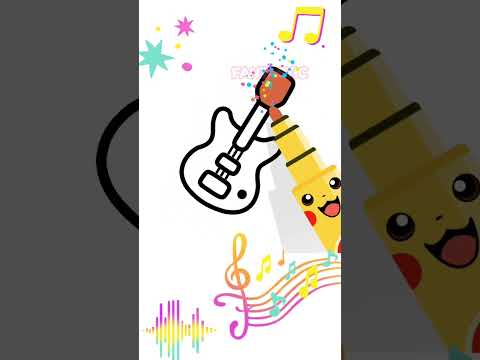 guitar #drawing #coloring #fyp #shorts #trending #viral #video #art #games #gaming #guitar