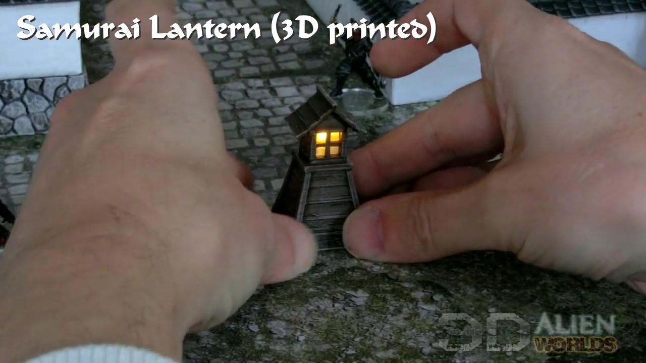 Samurai 3D-printable Lantern