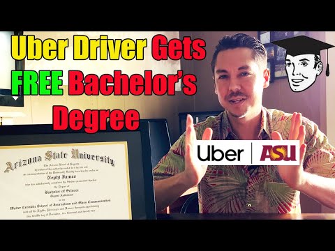 Uber Driver gets FREE Bachelor's Degree with ASU/Uber Scholarship! FREE College!