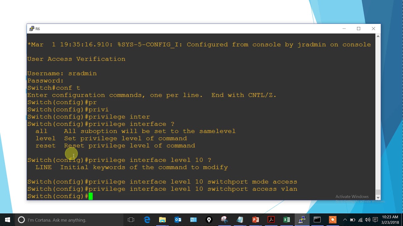 Configure Cisco Privilege Levels