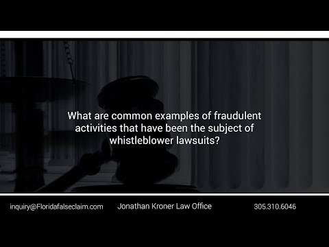What are common examples of fraudulent activities that have been the subject of...