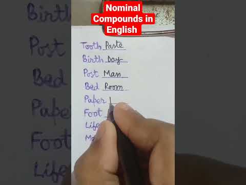 Nominal Compounds #shorts #englishgrammar #vocabulary