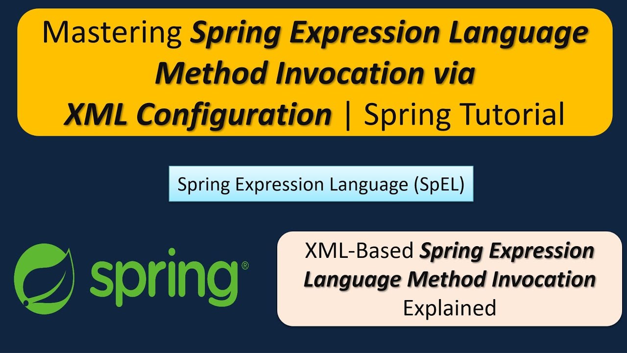 Spring expression language method invocation (XML) | Spring Tutorial | Spring Framework