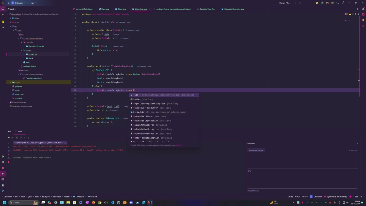 Build a Calculator in Java Using Stacks and Queues | Full (w/ Voiceover)