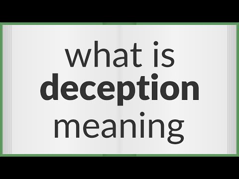 Deception | meaning of Deception