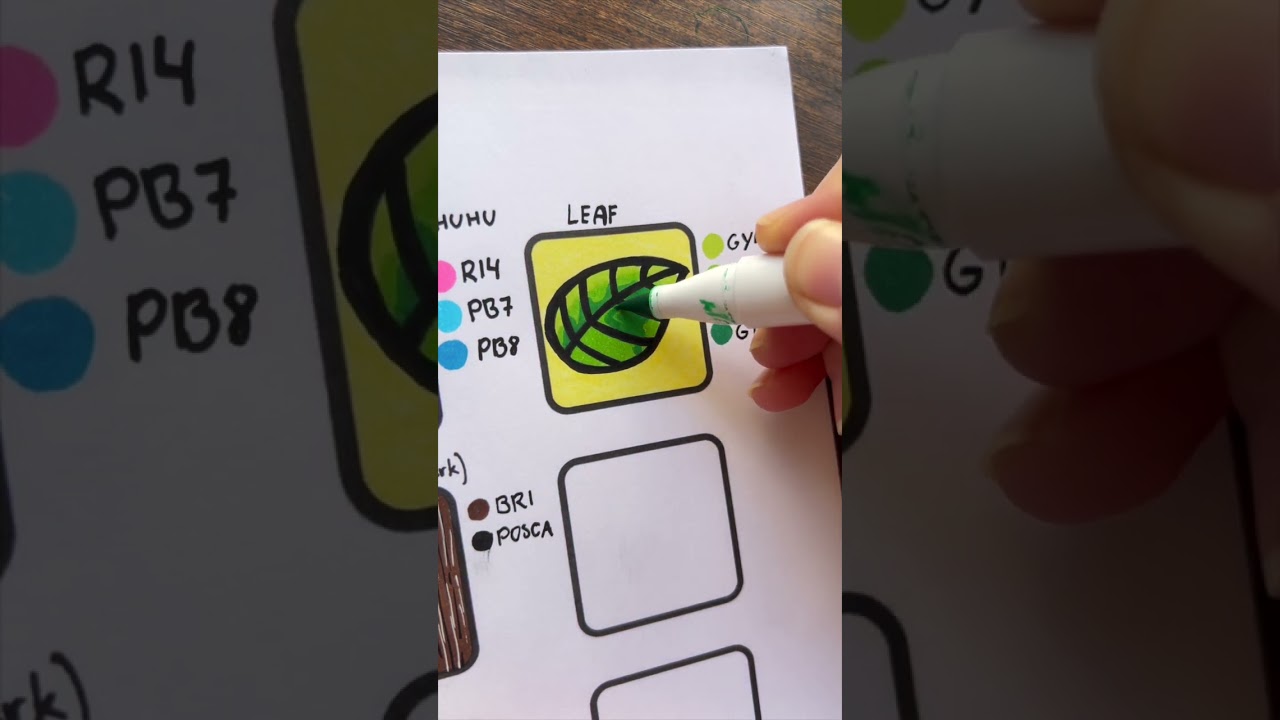 How to Color Realistic Leaves with Alcohol Markers   Easy Tutorial! #AlcoholMarkers #LeafColoring