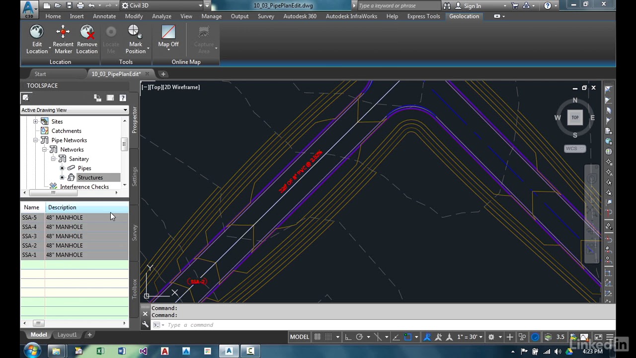 067 Editing a pipe network   Plan
