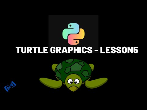 Python Turtle graphics Tutorial - LESSON 5 - (stamp, clearstamp, clearstamps, color, undo)