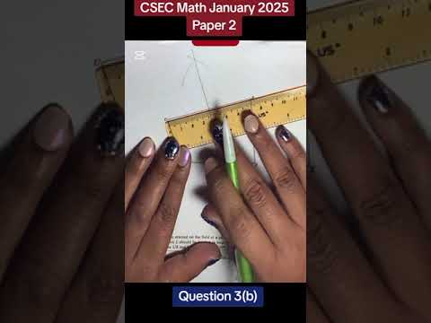 CSEC Mathematics Paper 2 worked solutions series - January 2025 - Question 3(b)