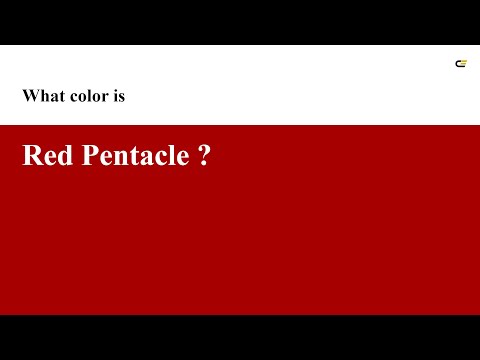 Red Pentacle color #a60000 hex color - Red color - Cool color a60000