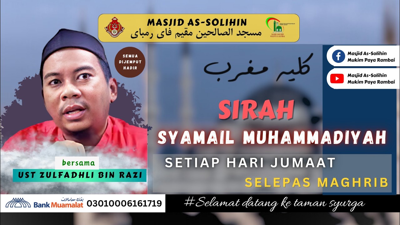 3 APRIL 2026 | KULIAH MAGHRIB | AL- FADHIL USTAZ MUHAMMAD ZULFADHLI BIN RAZI | MPR