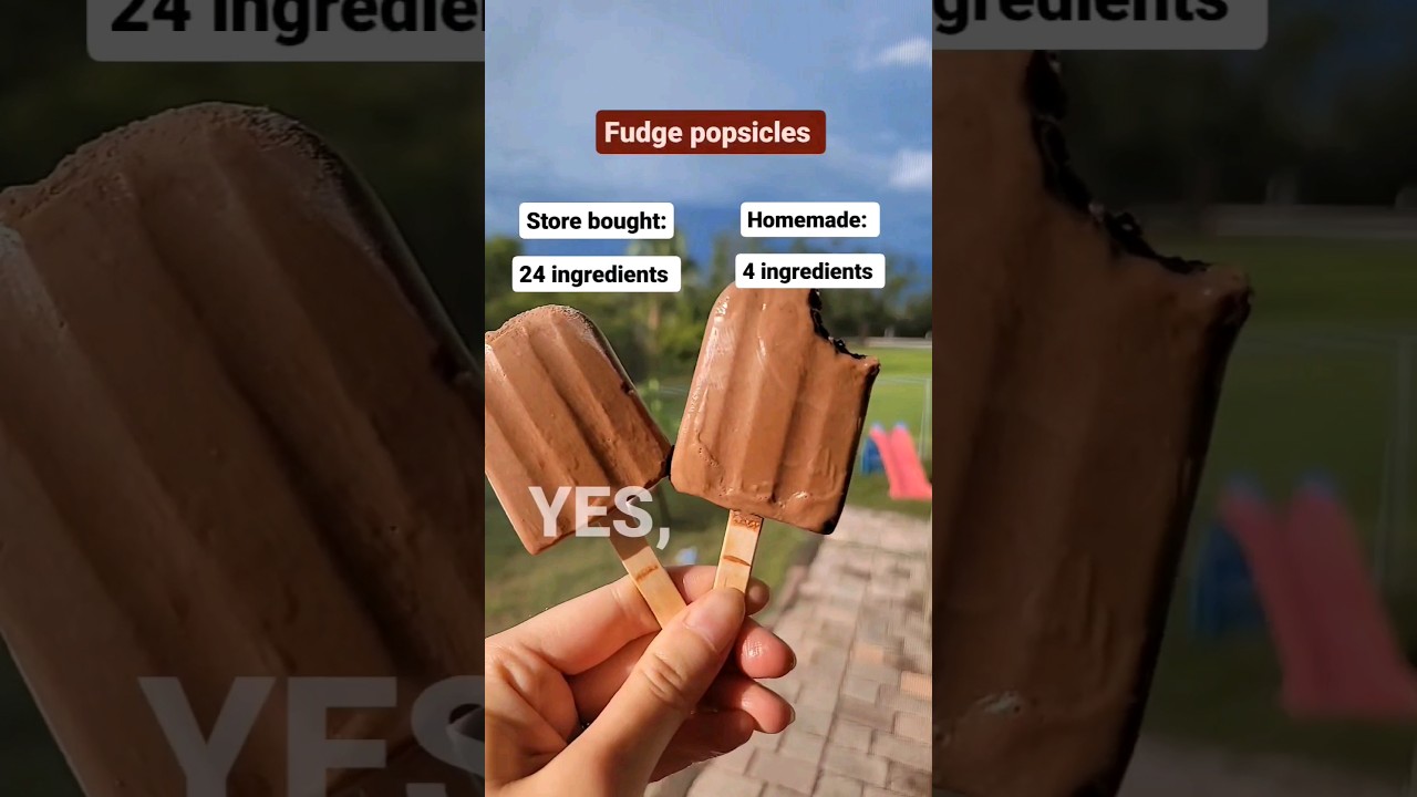Healthier Fudge Popsicles! So Easy to Make! #fudge #popsicle #healthy #healthychoices #momlife #yum