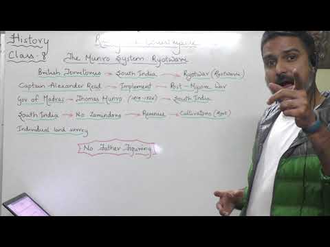 The Munro System Video Lecture - History for Class 8