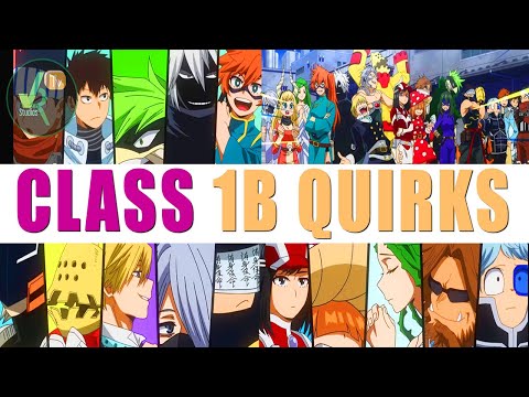 Class 1b Quirks Explained - My Hero Academia Season 5 || Boku No Hero Academia