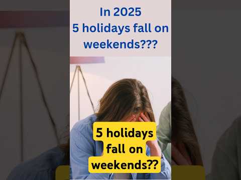 In 2025, 5 holidays that fall on weekends??? #spotlytcal