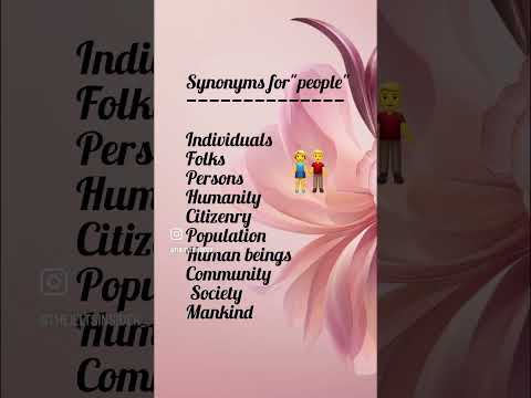 Synonyms for people #english #ielts #learnenglish #ieltspreperation #reading #ieltsprepration