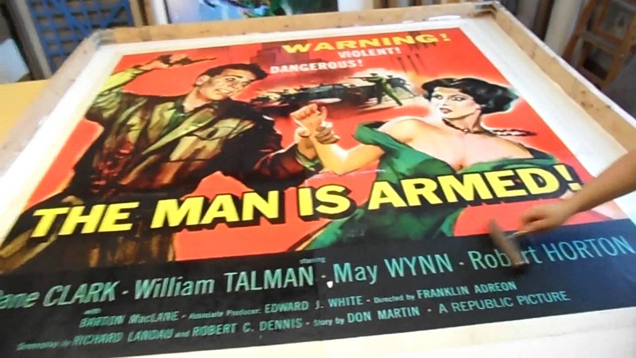 The Man Is Armed - 6 sheet Linen Backing