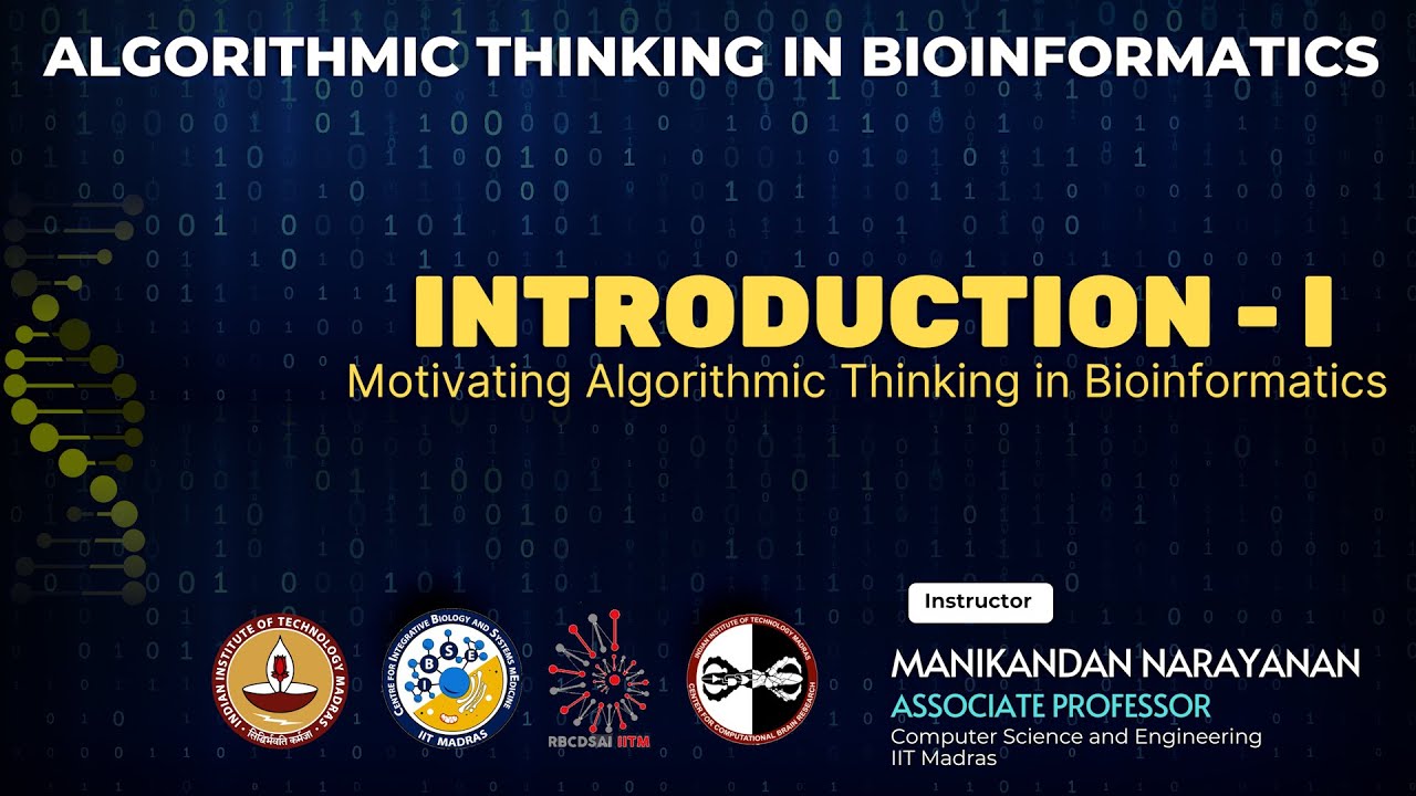 Exploring Algorithmic Thinking in Bioinformatics: A Comprehensive Introduction | Galaxy.ai
